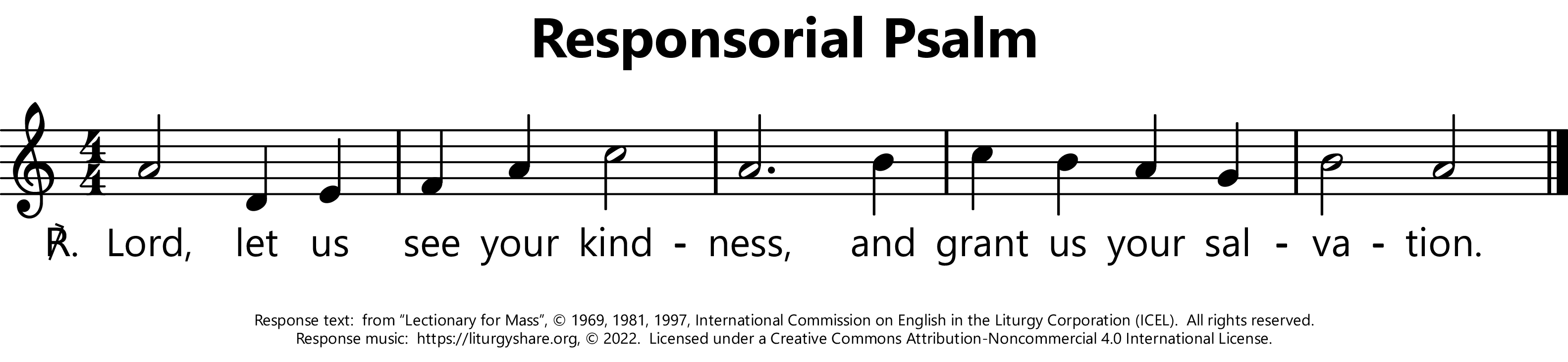 15th Sunday in Ordinary Time: Responsorial Psalm, Year B